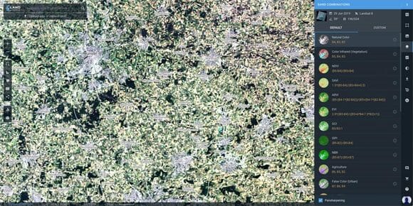 Landsat 8 Bands: Combination For Different Imageries