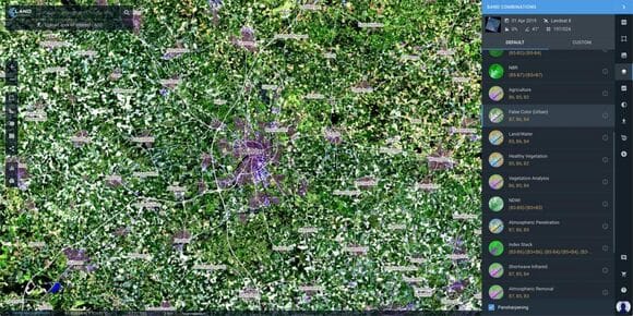 Landsat 8 Bands: Combination For Different Imageries