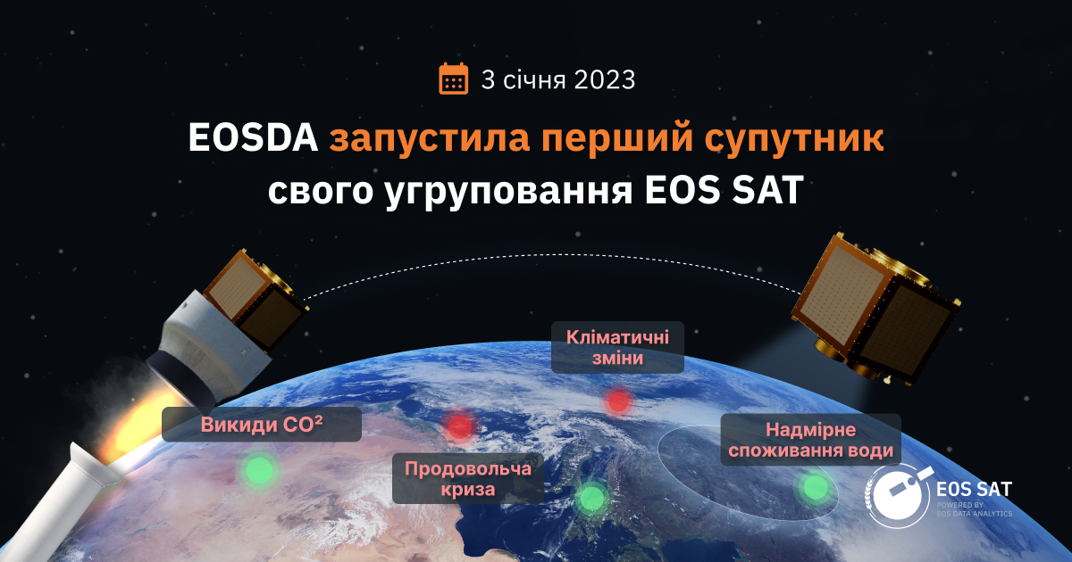 EOSDA Запустила Свій Перший Агроорієнтований Супутник 3 Січня
