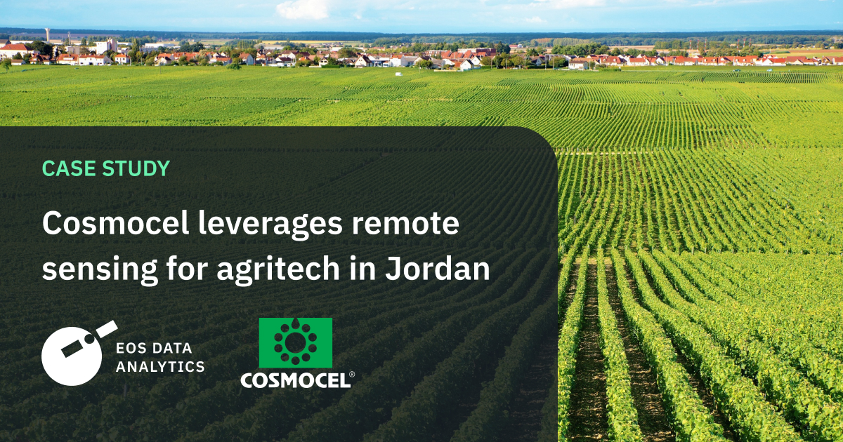 Cosmocel Leverages Remote Sensing For Agritech In Jordan