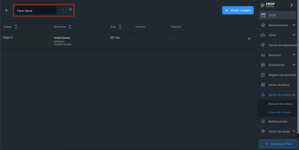 Gestor De Campos: Guia Do Usuário Do Eosda Crop Monitoring