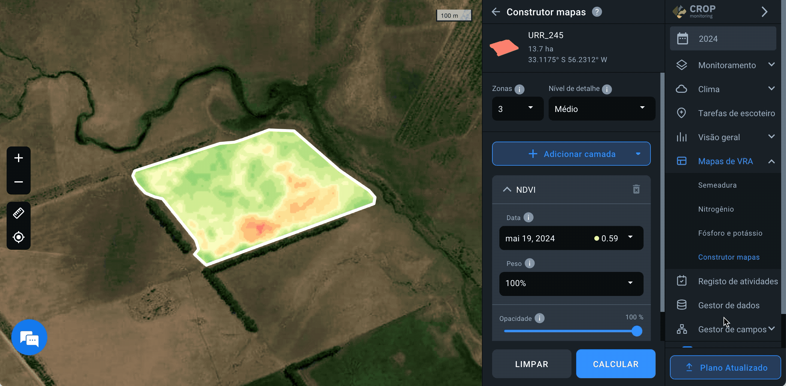 Mapas VRA: Guia Do Usuário Do EOSDA Crop Monitoring